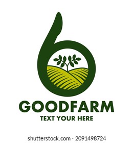 Good Farm Vector Logo Template Illustrationthis Stock Vector (Royalty ...