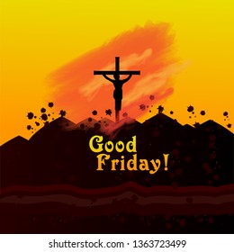 Good Friday Vector Illustration Stock Vector (Royalty Free) 1363723499 ...