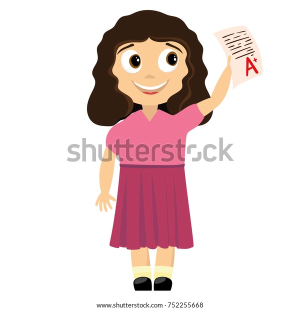 Good Girl Student Character Vector Cartoon Stock Vector (Royalty Free ...