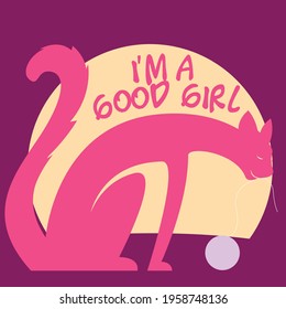 Im Good Girl Vector Stock Vector (Royalty Free) 1958748136 | Shutterstock
