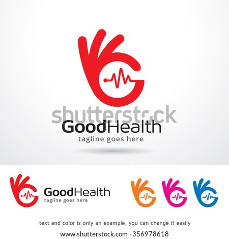 Immagine vettoriale a tema Good Health Logo Template Design Vector ...