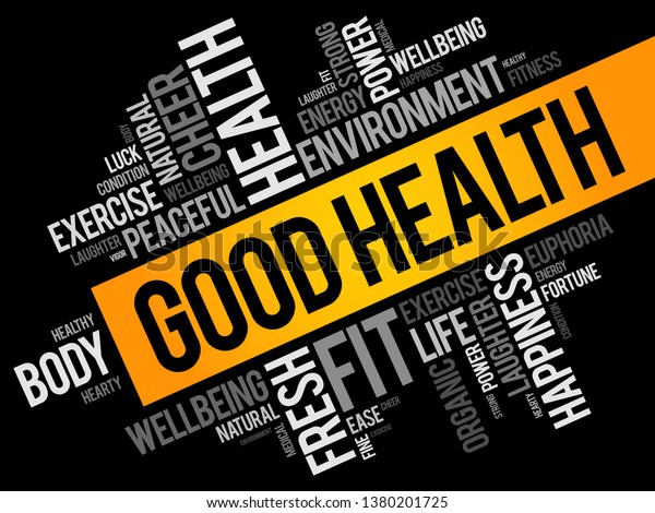 Good Health Word Cloud Collage Health Stock Vector (Royalty Free ...