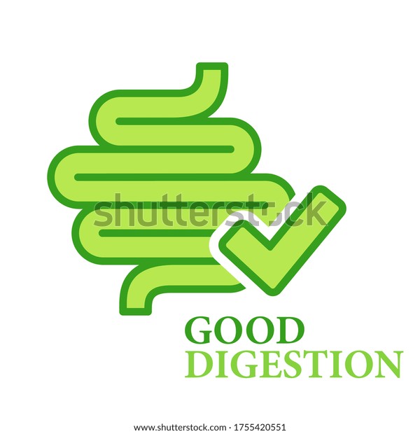Good Healthy Digestion Vector Logo Isolated Stock Vector (Royalty Free ...