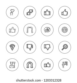 Good Icon Set Collection 16 Outline Stock Vector (Royalty Free ...