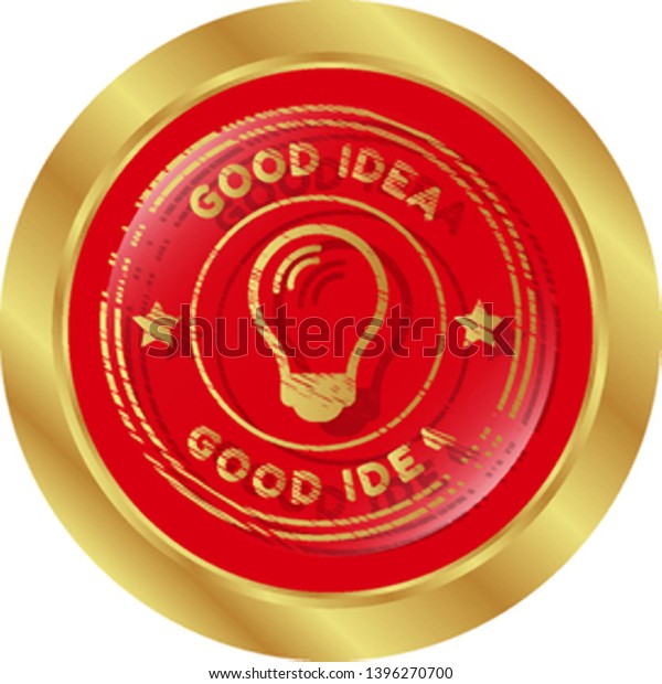 Good Idea Icon On White Background Stock Vector (Royalty Free) 1396270700