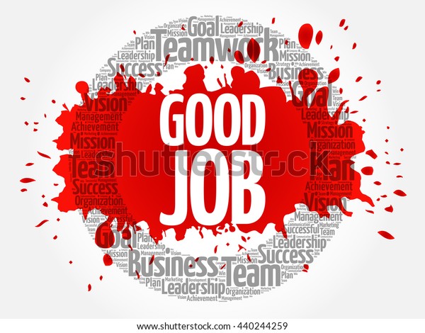 Good Job Circle Word Cloud Business: เวกเตอร์สต็อก (ปลอดค่าลิขสิทธิ์ ...