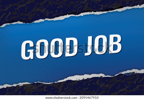 Good Job Word Concept Vector Illustration Stock Vector (Royalty Free ...