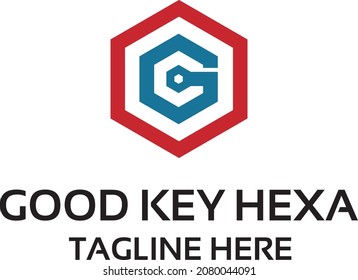 Good Key Hexa Logo Template Stock Vector (Royalty Free) 2080044091 ...