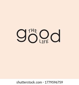 Good Life Vector Logo Illustration Stock Vector (Royalty Free ...