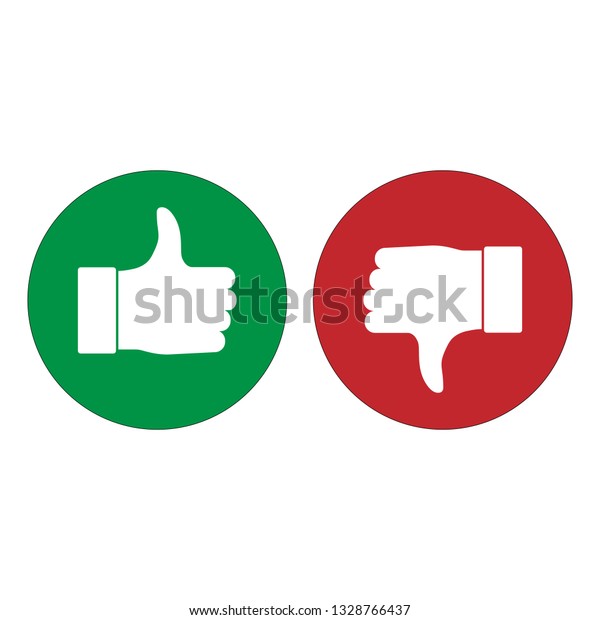 Good Like Thumbs Icon Vector Illustration Stock Vector (Royalty Free ...
