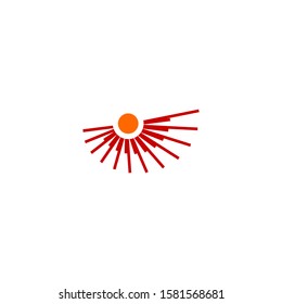 Good Looking Logo Orange Eye Sun Stock Vector (Royalty Free) 1581568681 ...