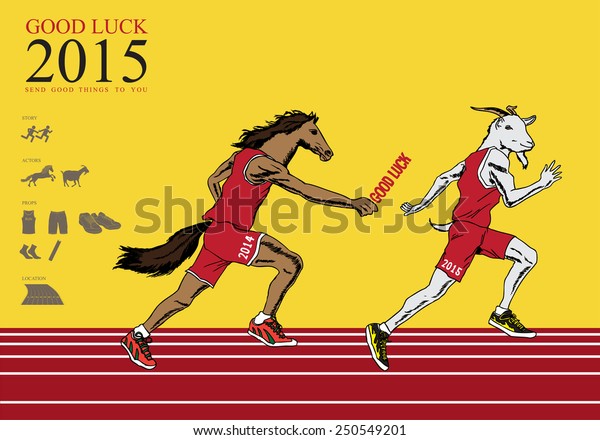 Good Luck Collection Forward Good Things Stock Vector (Royalty Free ...