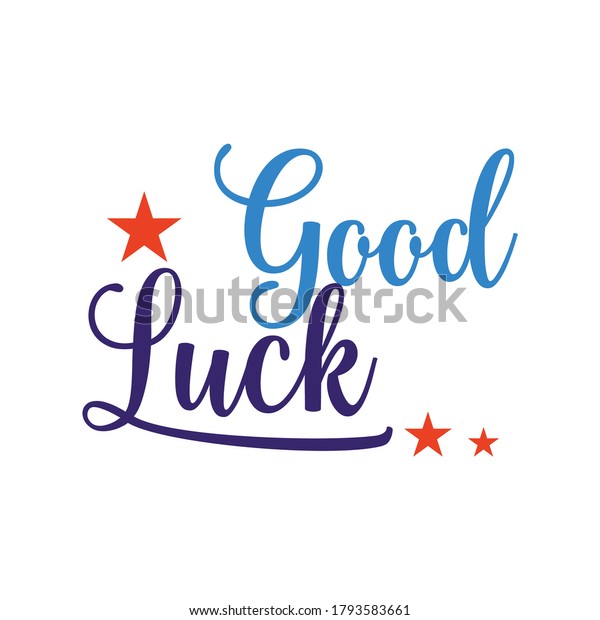 Good Luck Not Just Writing Prayer Stock Vector (Royalty Free ...
