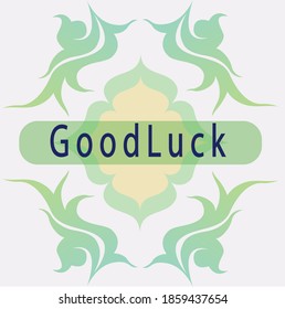 Good Luck Vector Card Good Luck Stock Vector (Royalty Free) 1859437654 ...