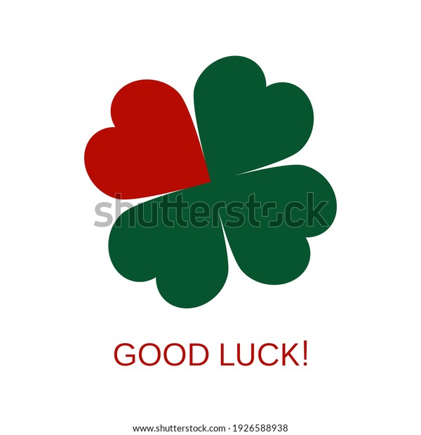 Good Luck Vector Greeting Card Poster Stock Vector (Royalty Free ...