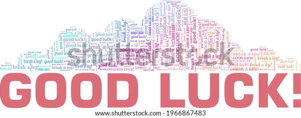 Good Luck Vector Illustration Word Cloud Stock Vector (Royalty Free ...