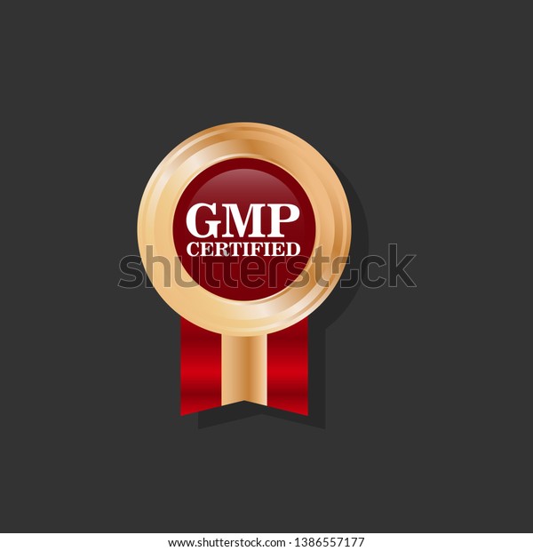 Good Manufacturing Practice Gmp Certifiedgold Emblem Stock Vector ...