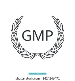 Vektor Stok Good Manufacturing Practice Gmp Icon Vector (Tanpa Royalti ...