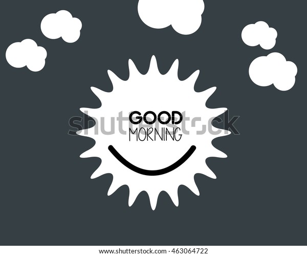 Good Morning Abstract Design Template Stock Vector (Royalty Free ...