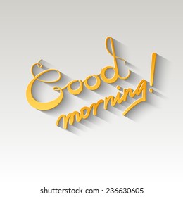 Good Morning Vector Design Stock Vector (Royalty Free) 236630605 ...