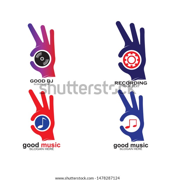Good Music Logo Design Template Stock Vector (Royalty Free) 1478287124
