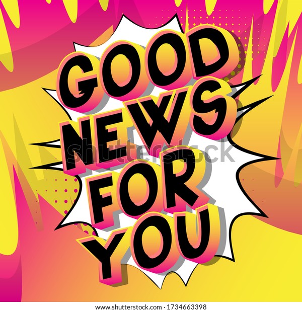 Good News You Comic Book Style: เวกเตอร์สต็อก (ปลอดค่าลิขสิทธิ์ ...