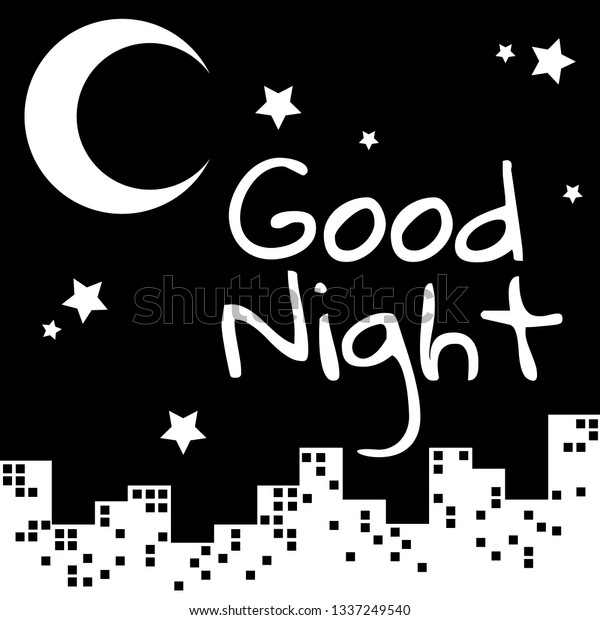Good Night City Stock Vector (Royalty Free) 1337249540 | Shutterstock