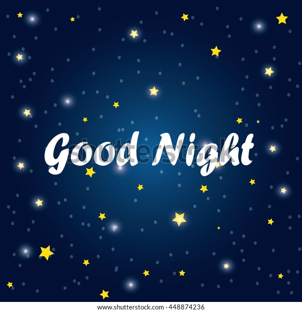 Good Night Letter Stock Vector (Royalty Free) 448874236 | Shutterstock