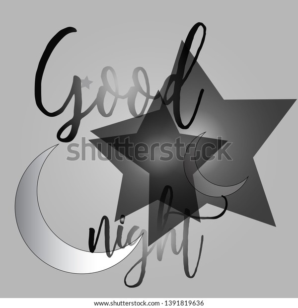 Good Night Logo Design Vector Stock Vector (Royalty Free) 1391819636 ...