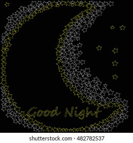Good Night Moon Stock Vector (Royalty Free) 482780752 | Shutterstock