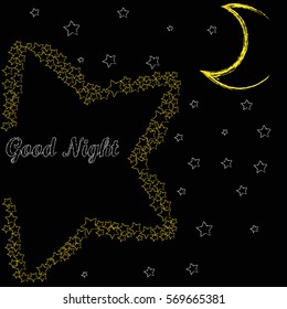 Good Night Star Stock Vector (Royalty Free) 569665381 | Shutterstock