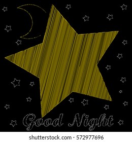 Good Night Star Stock Vector (Royalty Free) 572973565 | Shutterstock