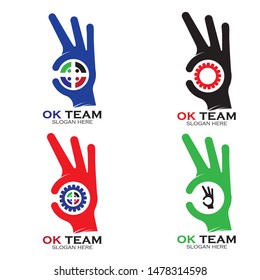 Good Ok Team Logo Design Template Stock Vector (Royalty Free ...