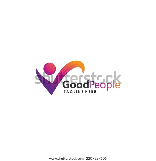 Good People Logo Icon Vector Isolated Stock Vector (Royalty Free ...