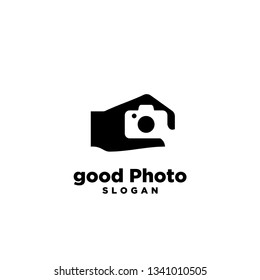 Good Photo Camera Hand Logo Icon Stock Vector (Royalty Free) 1341010505 ...