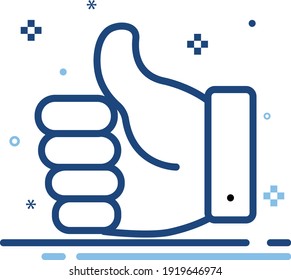 Good Reputation Thumb Thumb Like Hand Stock Vector (Royalty Free ...