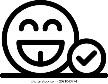 Good Review Outline Vector Icon Design Stock Vector (Royalty Free ...