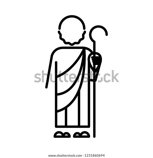Good Shepherd Icon Stock Vector (Royalty Free) 1231860694 | Shutterstock