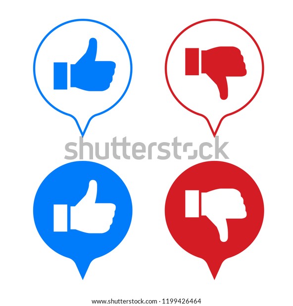 Good Sign Bad Sign Icon Stock Vector (Royalty Free) 1199426464 ...