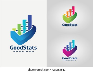 Good Stats Logo Template Design Creative Stock Vector (Royalty Free ...