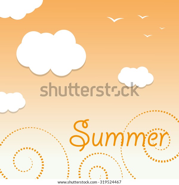 Good Weather Background Blue Sky Clouds 스톡 벡터(로열티 프리) 319524467 ...