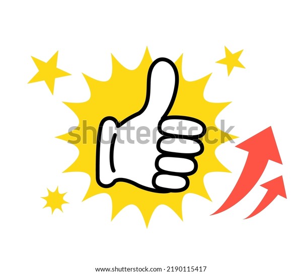 Goodmark Icon Hand Sign Arrow Stock Vector (Royalty Free) 2190115417 ...