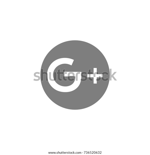 Google Plus Icons On White Background Stock Vector (Royalty Free ...