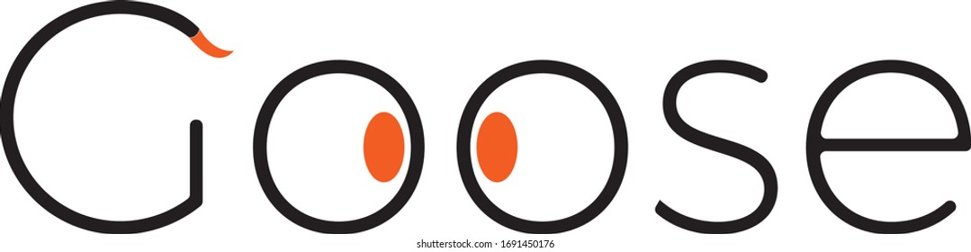 Goose Abstract Concept Logo Design Stock Vector (Royalty Free ...