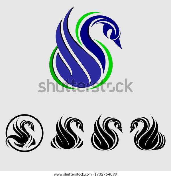 Goose Abstract Logo Very Beautiful Can Stock Vector (Royalty Free ...