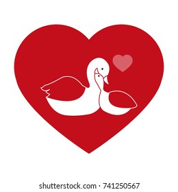 Goose Heart Stock Vector (Royalty Free) 741250567 | Shutterstock