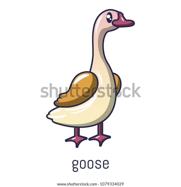 Goose Icon Cartoon Illustration Goose Vector Stock Vector (Royalty Free ...