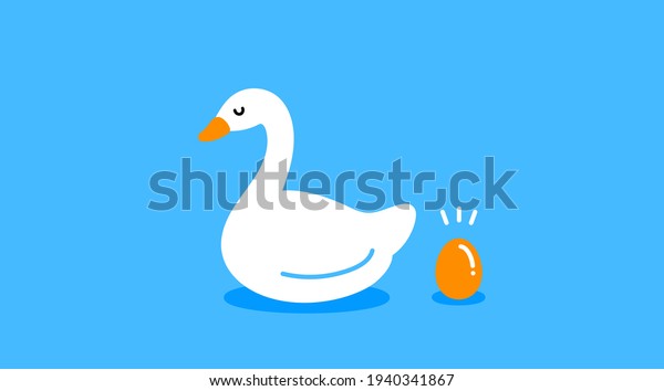 Goose That Laid Golden Eggs Vector Stock Vector (Royalty Free) 1940341867