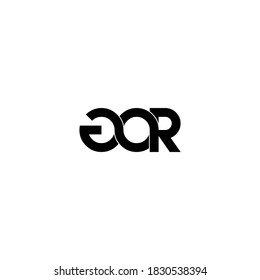 Gor Letter Original Monogram Logo Design Stock Vector (Royalty Free ...