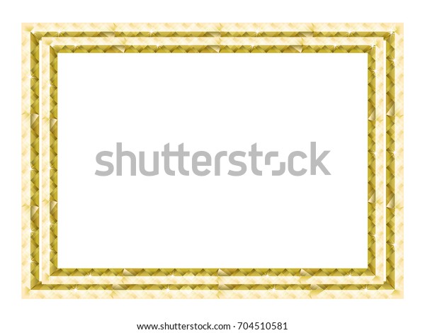 Gorgeous Yellow Diamond Texture Border Box: vector de stock (libre de ...